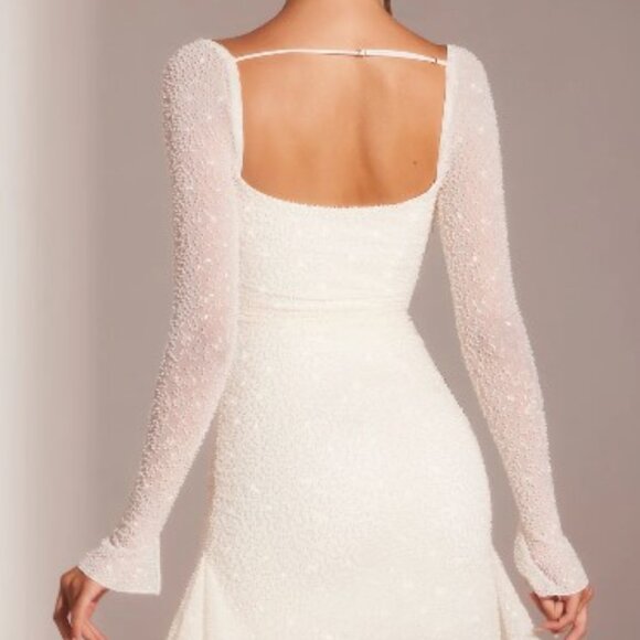 Ferrara, Oh Polly | Dresses | Oh Polly Long Sleeve Embellished Cowl ...